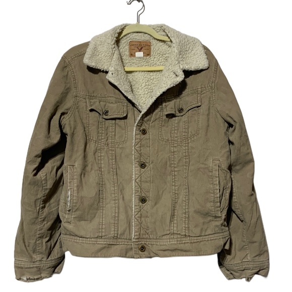 American Eagle Outfitters | Jackets & Coats | Y2k American Eagle Corduroy Sherpa Lined Jacket ...